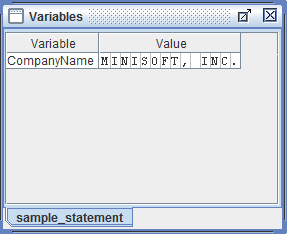 Variables Window | MiniWiki