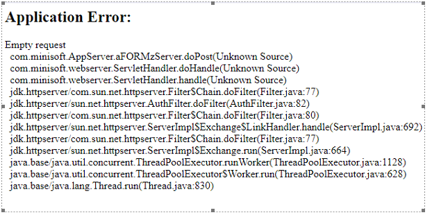 ActiveFORMz – Empty Request error | MiniWiki