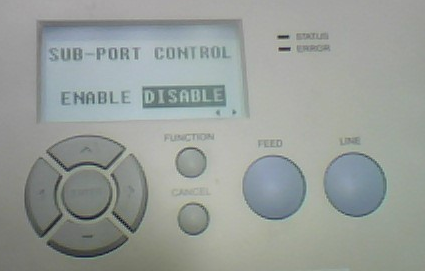 SATO Troubleshooting: Disable Sub-Port | MiniWiki